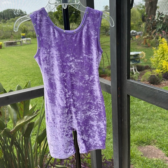 Jacques Moret | Costumes | J Moret Girls Purple Rushed Velvet Unitard ...